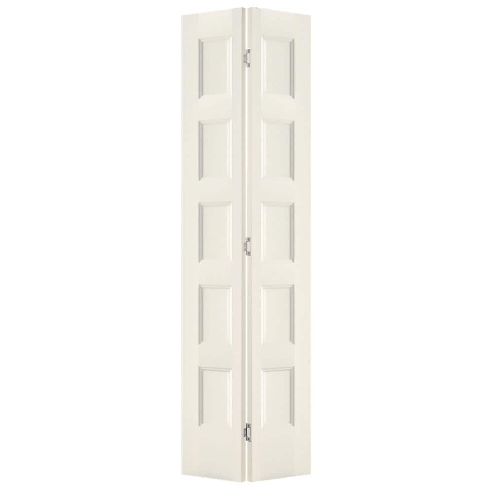 JELD-WEN 24 in. x 80 in. Conmore White Paint Smooth Hollow Core Molded ...
