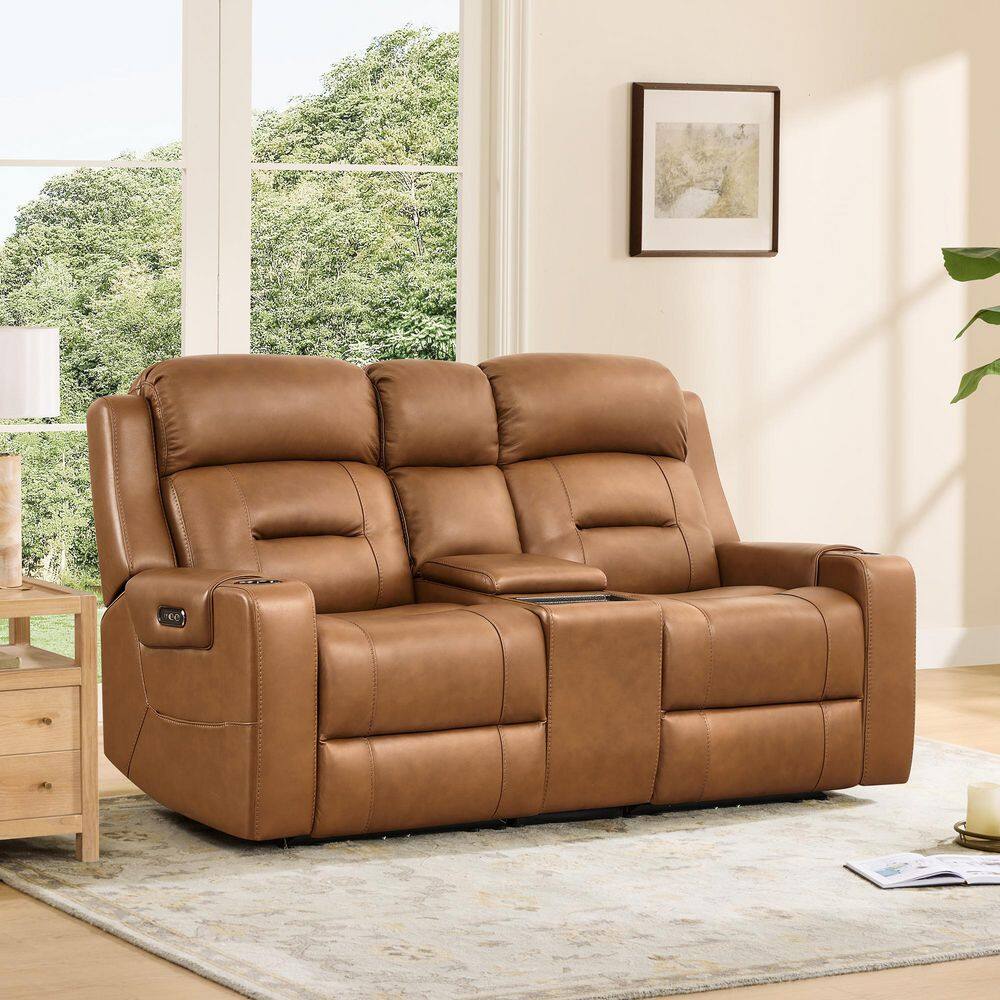 Spruce & Spring Cade 73.03 in. Rectangle Dual Motors Rolled Arm Lay ...