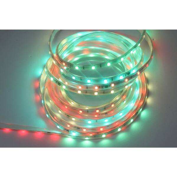 Show Home App 216 Light LED Multi Color Rope Light W10I0110 The Home Depot