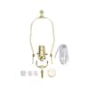 Aspen Creative Corporation Polished Brass Make-A-Bottle Lamp Push ...