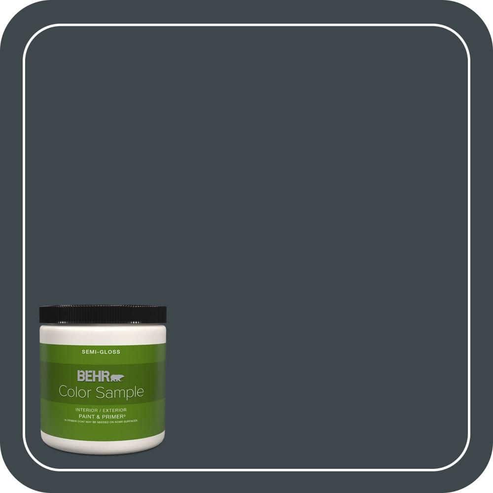 BEHR PREMIUM PLUS 8 oz. #PPU25-23 Winter Way Semi-Gloss Interior ...