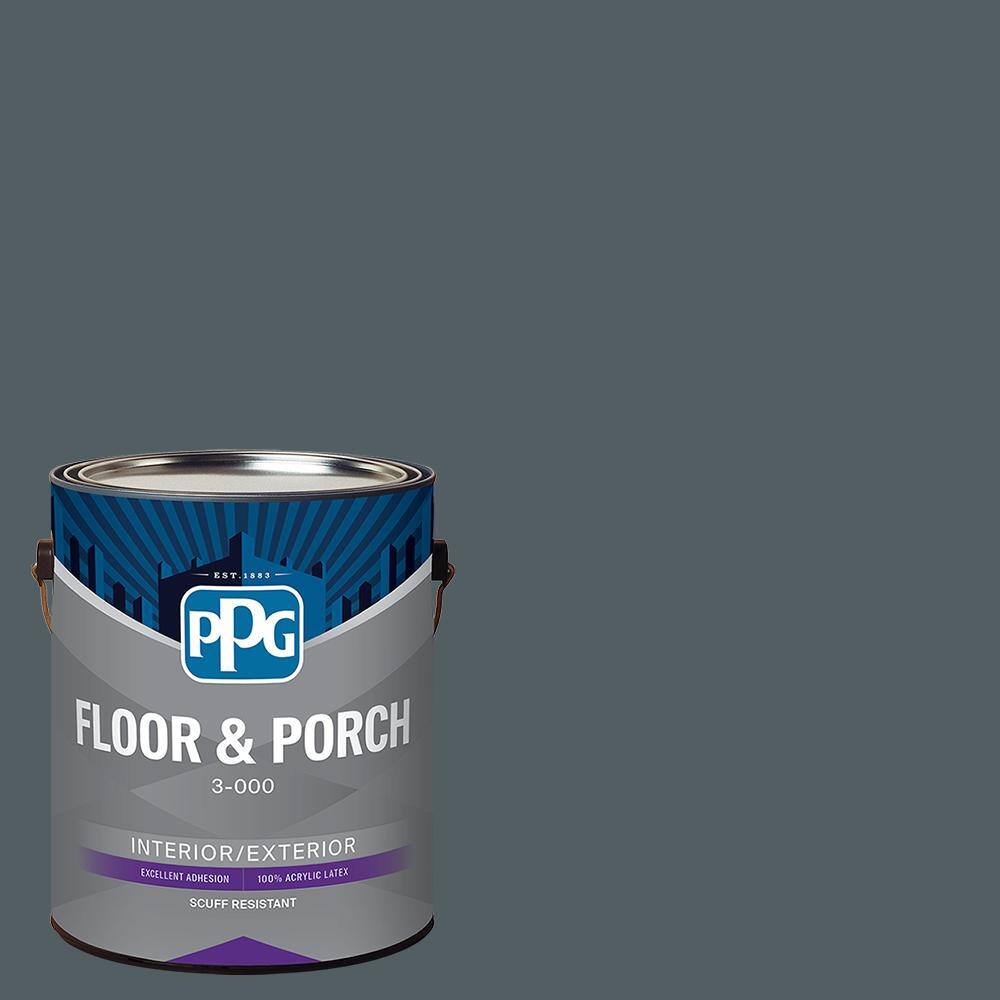 PPG 1 gal. PPG1037-6 Mysterious Satin Interior/Exterior Floor and Porch ...