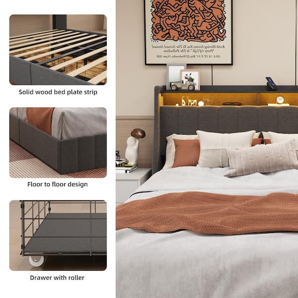 Portable full size bed frame store