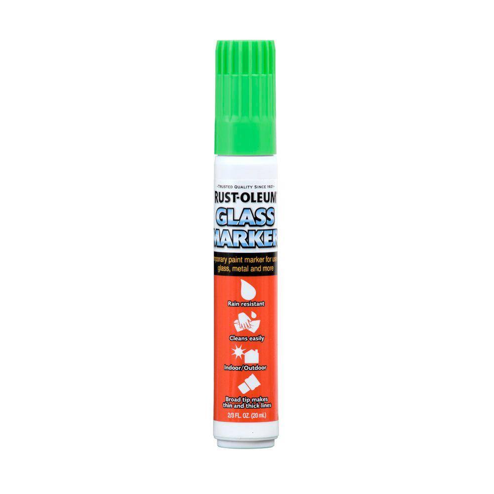 Rust-Oleum Automotive 2/3 fl. oz. Green Glass Marker 267967 - The Home ...