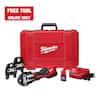 Milwaukee M12 12-Volt Lithium-Ion Force Logic Cordless Press Tool Kit (3 Jaws Included) with Two ...