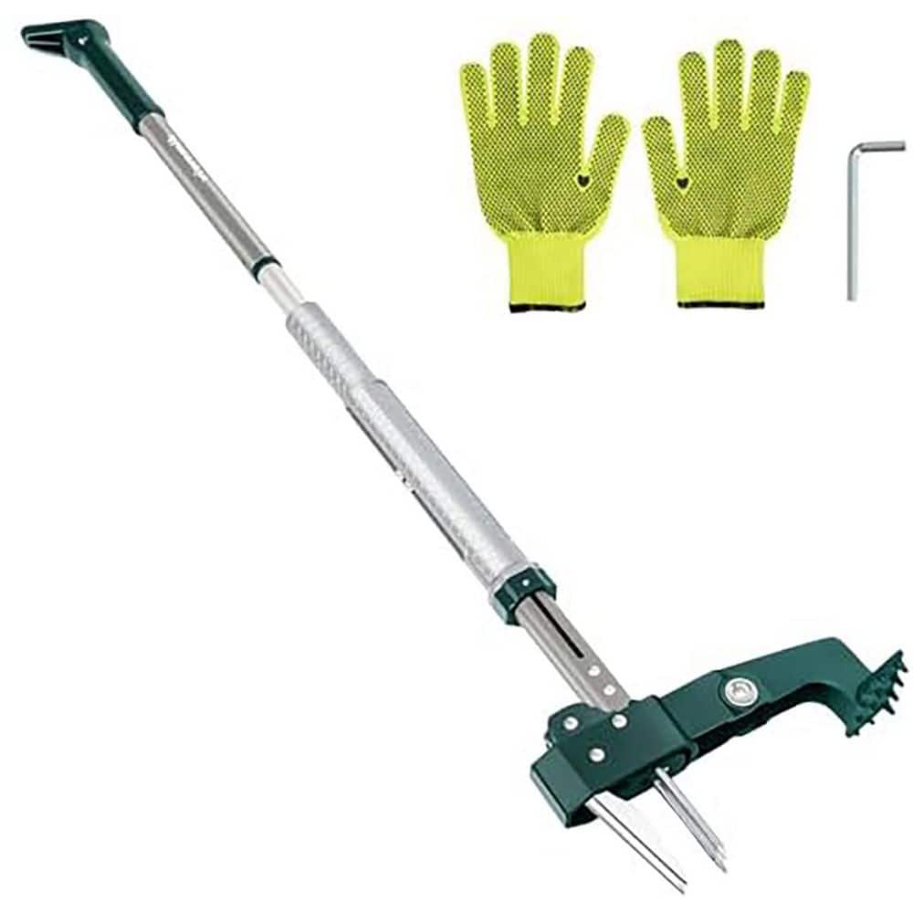 Misopily 46 in. Weeder 4-Claw Detachable Manual Weed Puller Long Handle ...