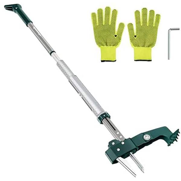 Misopily 46 in. Weeder 4-Claw Detachable Manual Weed Puller Long Handle ...