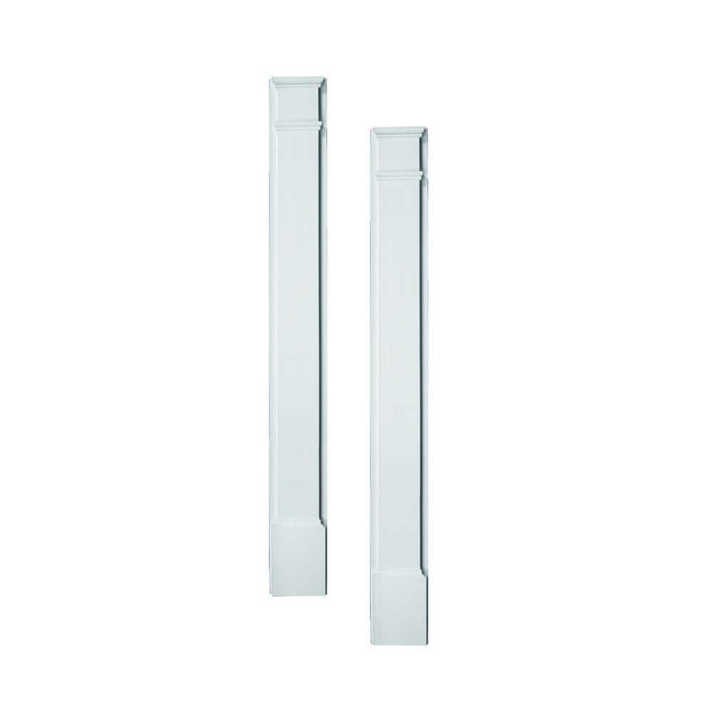 Fypon 2-1/2 in. x 7 in. x 90 in. Primed Polyurethane Plain Pilaster ...