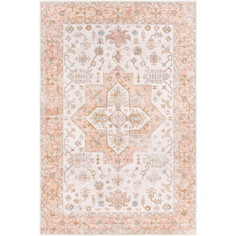 Livabliss Regen Beige Doormat 3 ft. x 5 ft. Traditional Indoor Machine ...