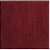 SAFAVIEH Santa Monica Shag Maroon 7 ft. x 7 ft. Square Solid Area Rug ...