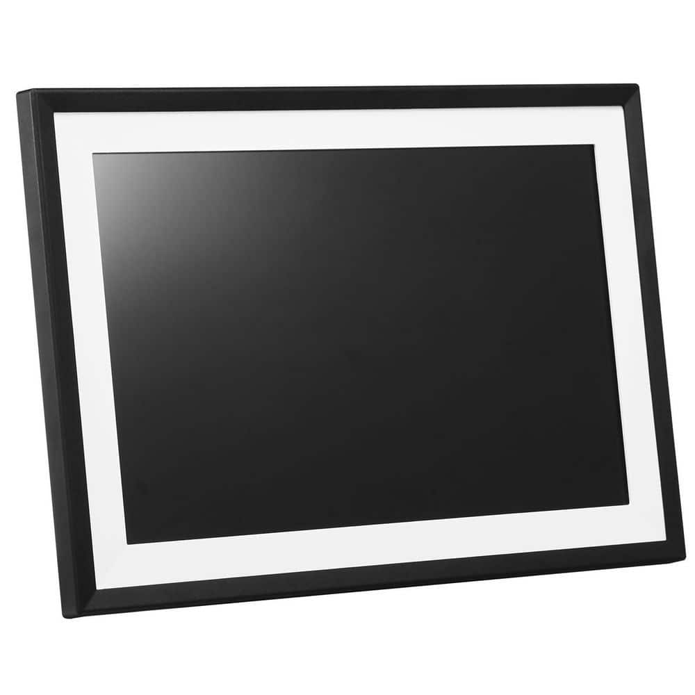 SKYSHALO 10.24 in. Black & White Digital Picture Frame with Wi-Fi 720p ...