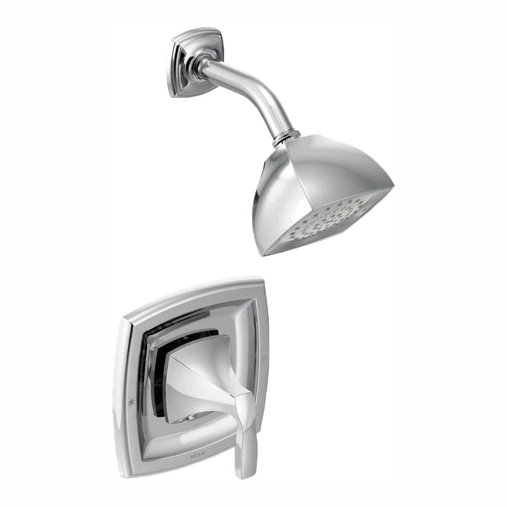 MOEN Voss Single-Handle 1-Spray Posi-Temp Shower Trim Kit in Chrome (Valve Not Included) T2692EP ...