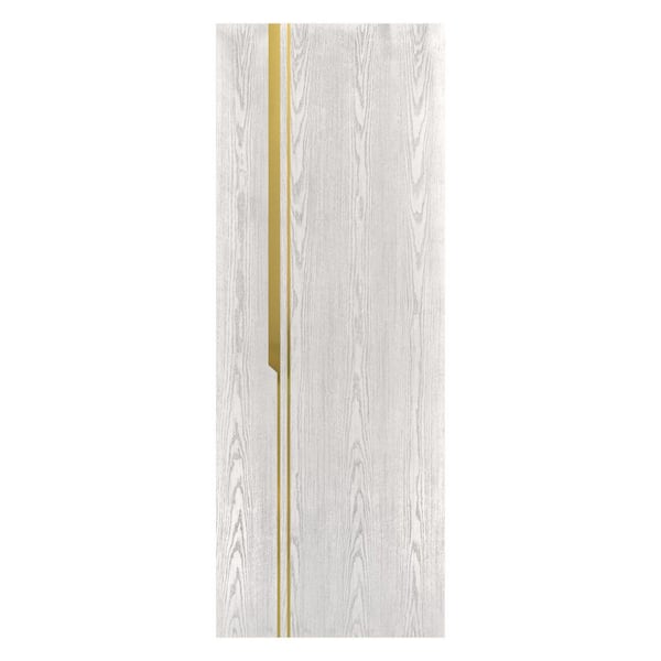 VILLAR HOME DESIGNS 28 in. x 92 in. Solid Core White Oak Natural Wood ...