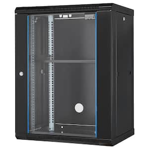 SKYSHALO 9U Open Frame Server Rack 23 in. Steel Household Shelving Unit ...