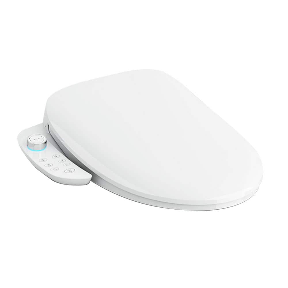 Relyblo IPX4 Waterproof Electric Bidet Seat for Elongated Toilets with ...
