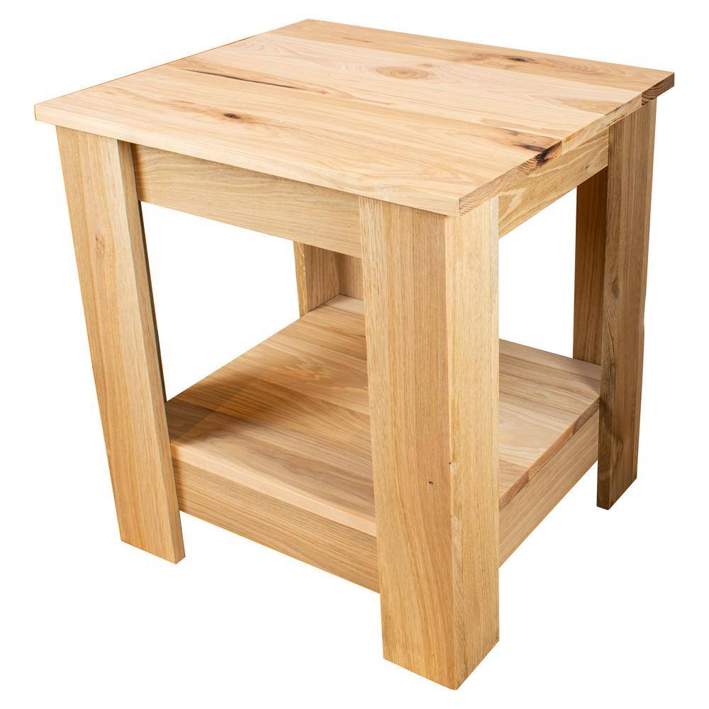emark Modern Farmhouse Oak Wood End Table 03TK50422368