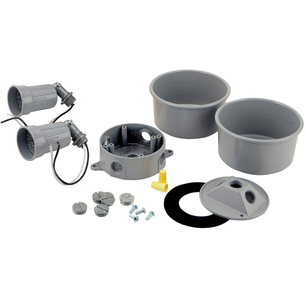 BELL N3R Gray 4 in. Round Light Kit with Box, Cover, and 2 ...