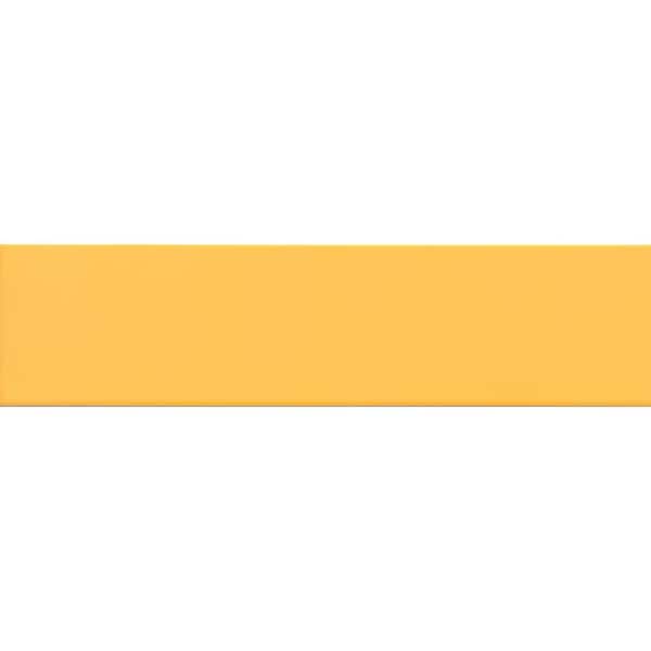 EMSER TILE Catch Yellow 3 in. x 12 in. Glossy Ceramic Wall Tile (12.15 ...