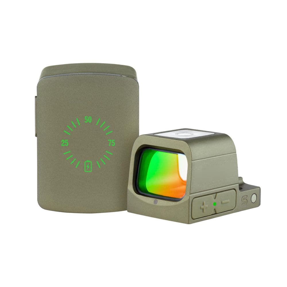 Multi-Reticle Micro Enclosed Sight with Magnetic Charging Cover, 2 MOA ...