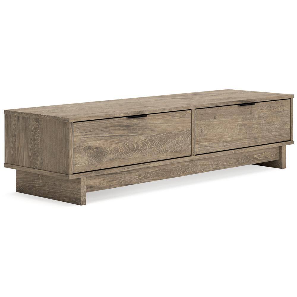 Signature DESIGN BY ASHLEY Oliah Brown Dining Table Storage Bench ...