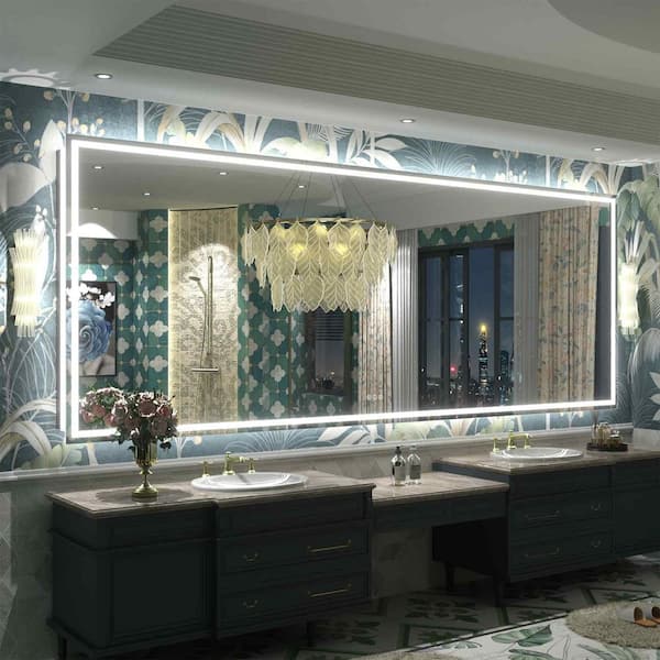 Reviews for Apmir 110 in. W x 40 in.H Rectangular Frameless Front and ...