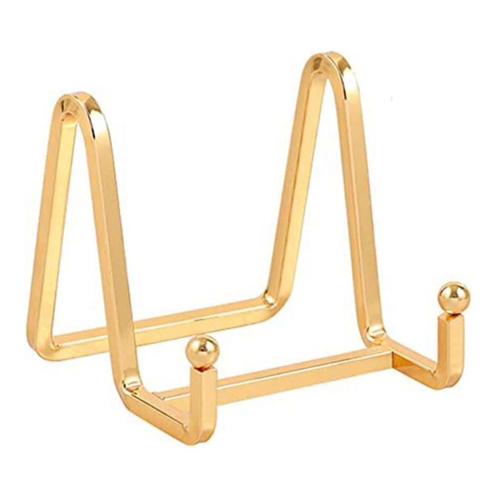 Afoxsos 3 in. Metal Plate Stands for Display, Tabletop Picture Stand ...