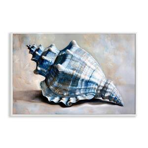 Stupell Industries Classic Ocean Conch by Petal Prints Design Gray ...
