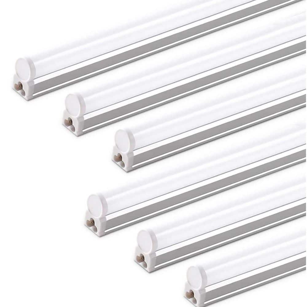 4ft 20-Watt T5 LED Integrated Fixture Super Bright White Ceiling Under ...