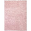 Well Woven Madison Shag Piper Solid Plain Pink 3 ft. 11 in. x 5 ft. 3 ...