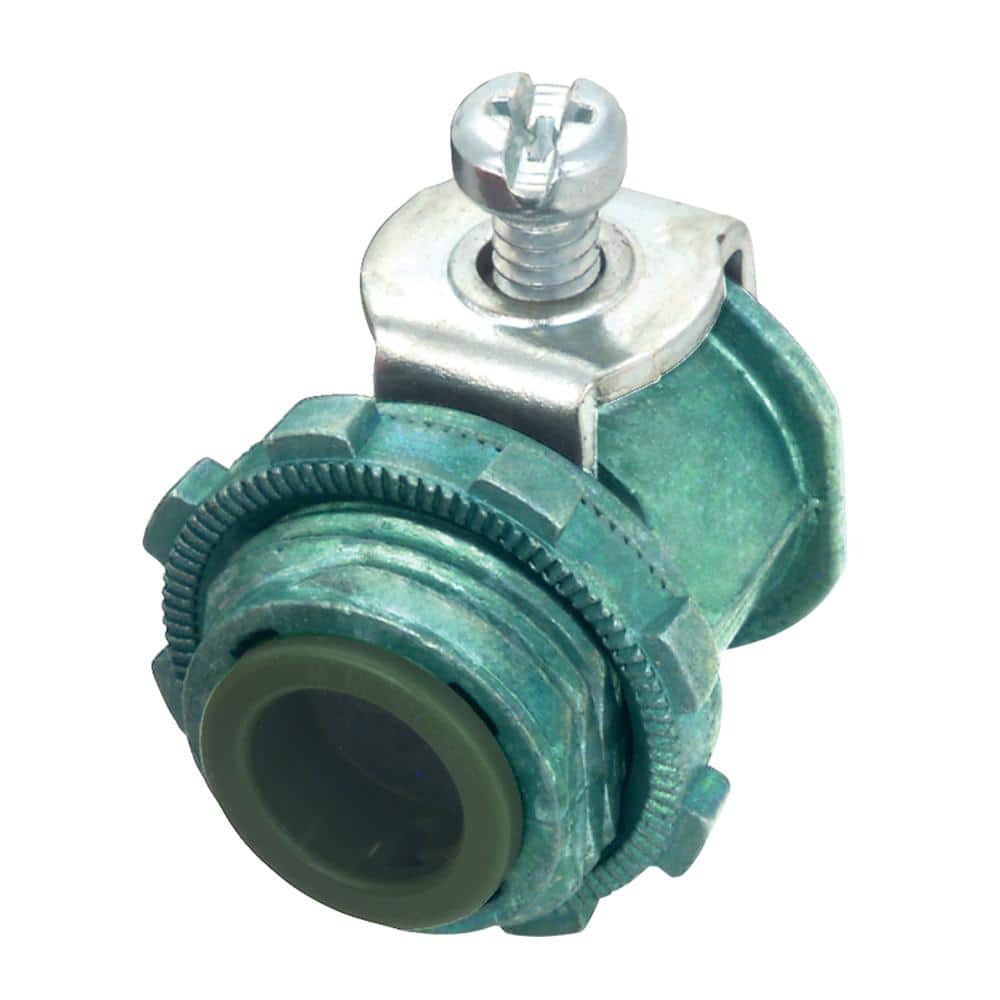 BRIDGEPORT 1/2 in. HCF Green Color-Coded Cable Connectors (50-Pack) 570-GI