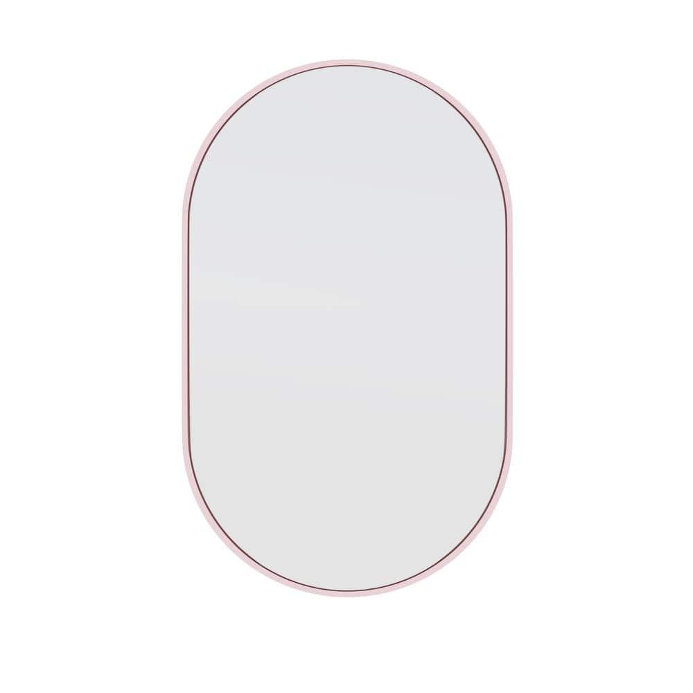 Glass Warehouse 22 in. W x 36 in. H Framed Oval Bathroom Vanity Mirror ...