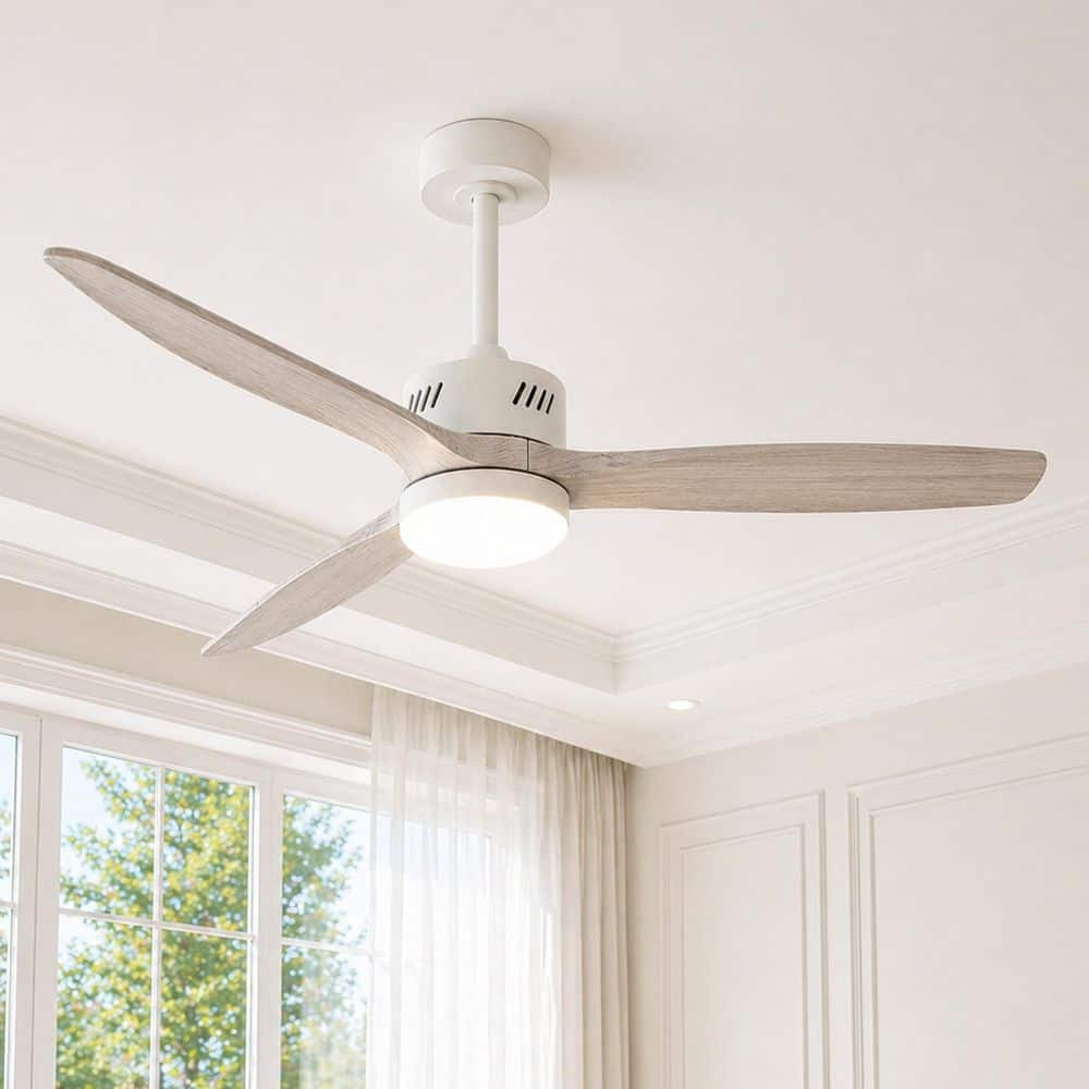 Reviews for MODERN HABITAT 52 in. Integrated LED Indoor White Downrod ...