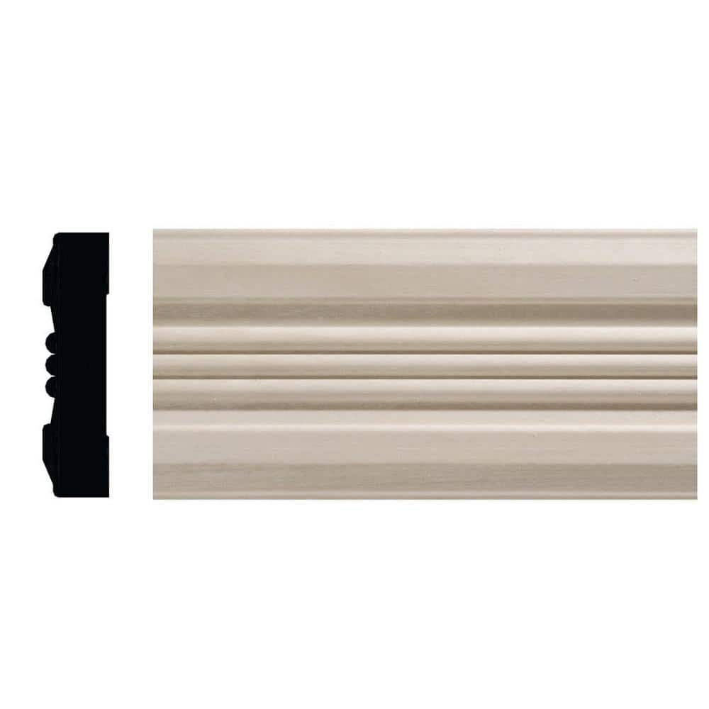 Ornamental Mouldings 3/4 in. x 3 in. x 84 in. White Hardwood Victorian ...