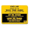 Lynch Sign 10 in. x 7 in. Wash Your Hands State Law Sign Printed on ...