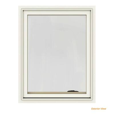 JELD-WEN 36.75 in. x 40.75 in. W-2500 Series Cream Painted Clad Wood ...