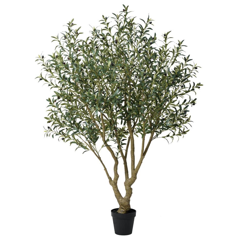 DR.Planzen 7 ft. Artificial Olive Tree-Faux Silk Plant Fake Tree for ...