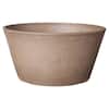 Arcadia Garden Products Sleek 10 in. x 5 in. Taupe PSW Bulb Pan Pot ...