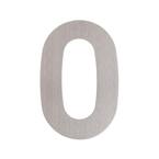 Everbilt 6 in. Silver Stainless Steel Floating House Number 0 37966 ...