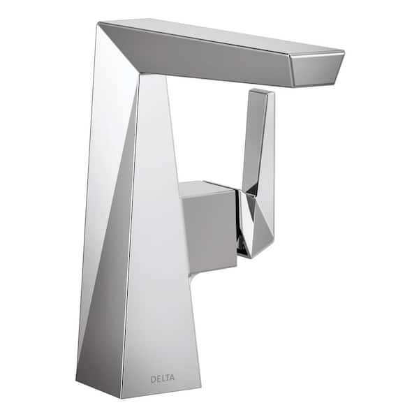 Delta Trillian Single Handle Single Hole Bathroom Faucet in Lumicoat ...