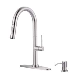 AKLFGN Single Handle Pull Down Sprayer Kitchen Faucet with Advanced ...