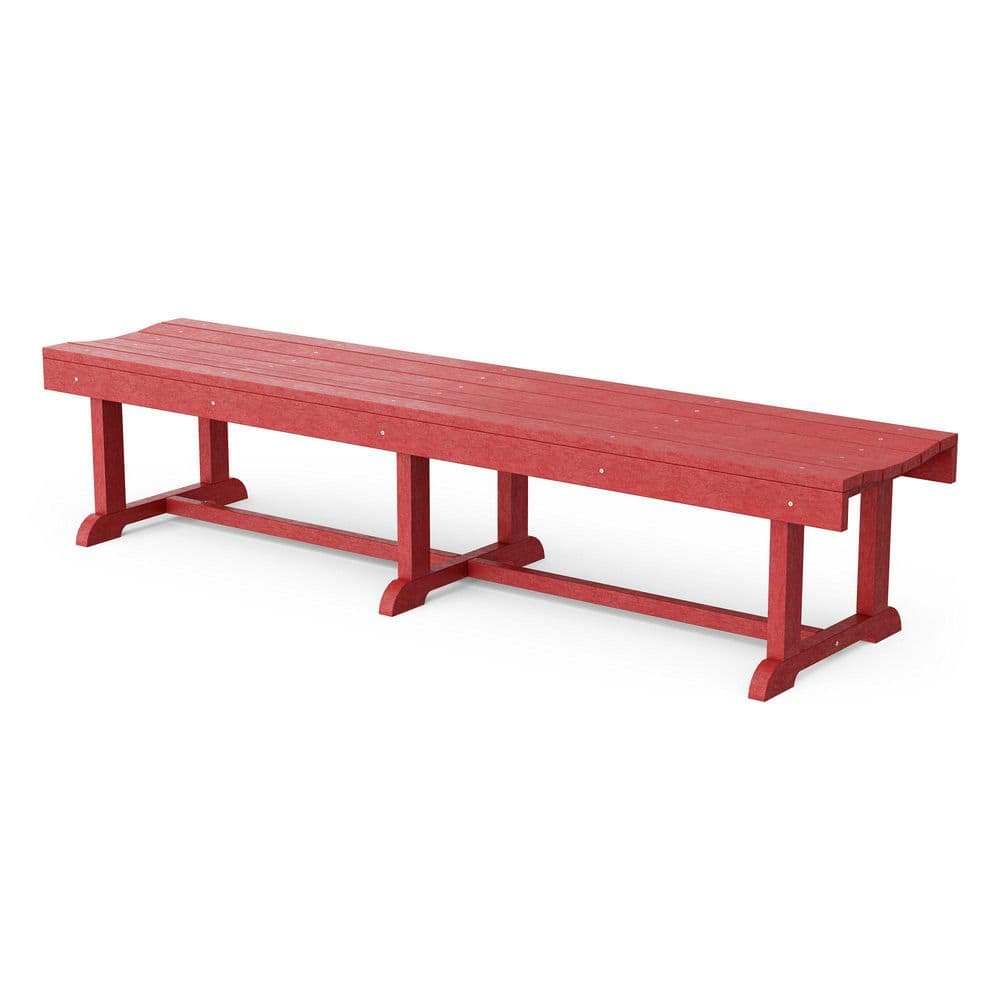 Wildridge Heritage 68 in. Cardinal Red HDPE Plastic Outdoor Patio ...