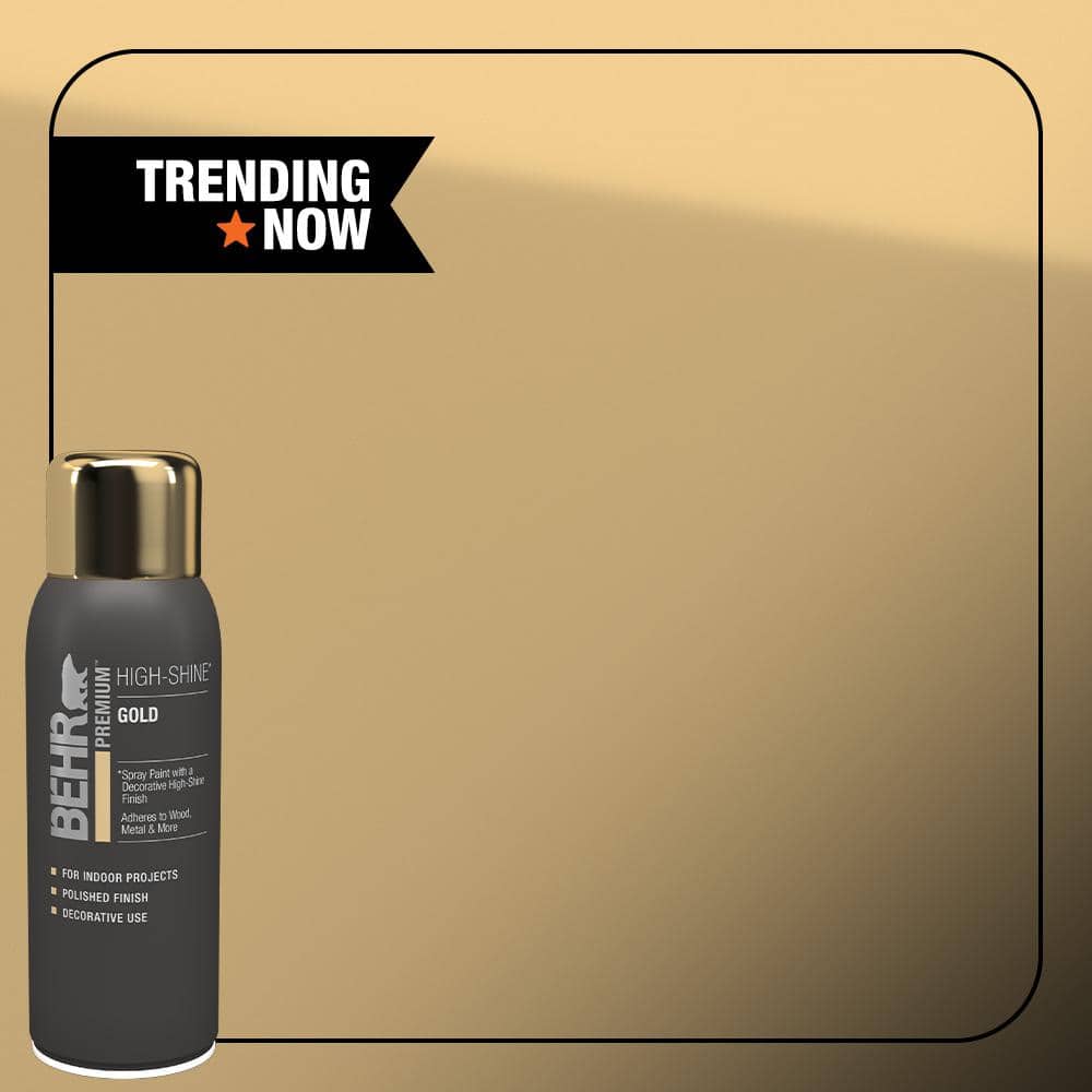 Reviews for BEHR PREMIUM 11 oz. #SP-321 Metallic Gold Hi-Gloss Shine ...