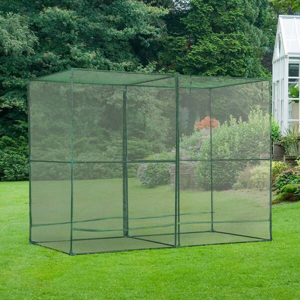Cages To Protect Young Plants Large Crop Cage With Zippered Door For