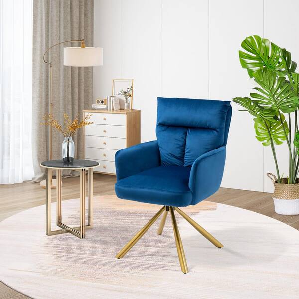Modern blue velvet chair store