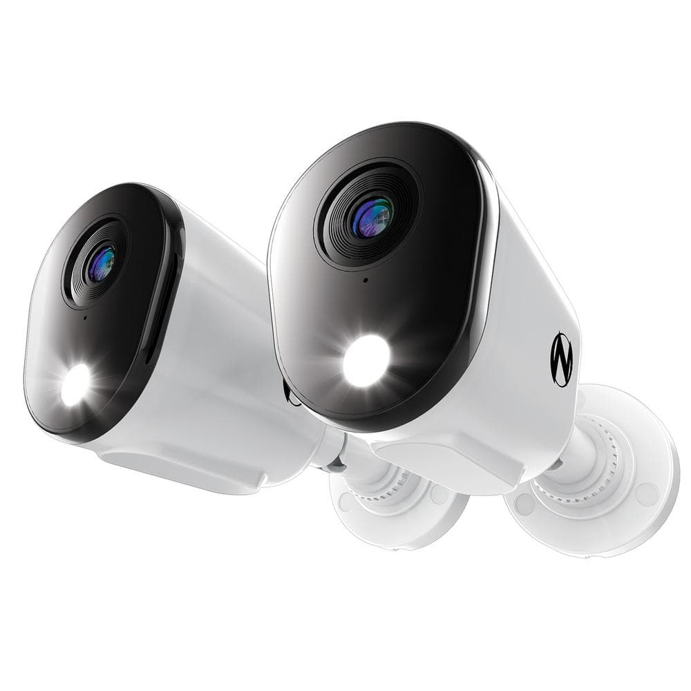 Night Owl 4K Wired Indoor/Outdoor Spotlight Security Cameras with 2-Way ...