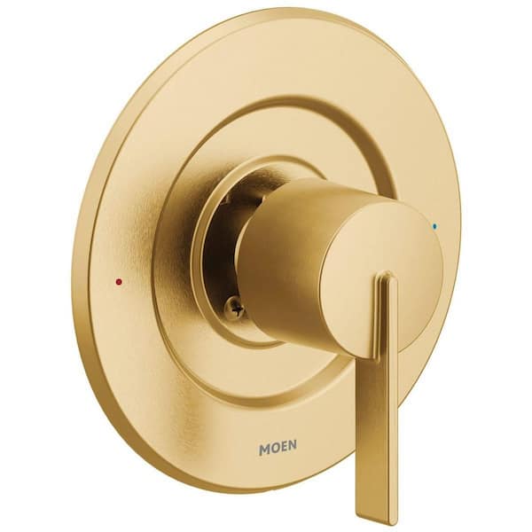MOEN Cia 1 Handle Wall Mount Valve Handle in Brushed Gold (Valve Not ...