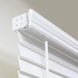 White - 2 in - Inside/Outside Mount - Faux Wood Blinds - Blinds - The ...