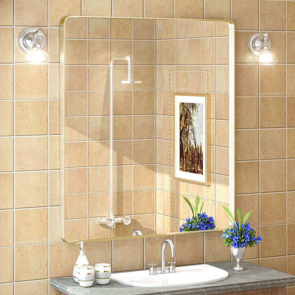 GODCHAR 32 in. W x 36 in. H Rectangular Aluminum Alloy Frame with Inner ...