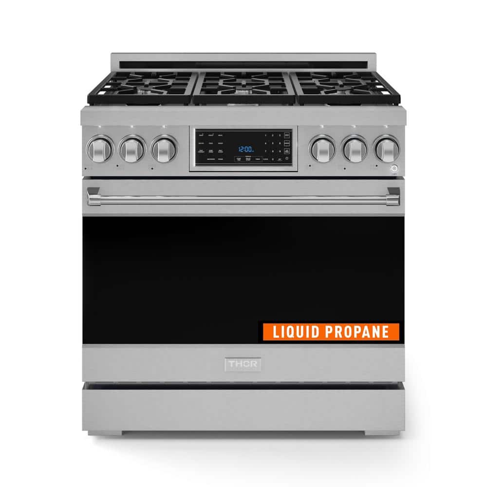 Thor Kitchen Gordon Ramsay Series 36 in. 6 Burners Freestanding Liquid ...