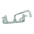 T&S 2-Handle Standard Kitchen Faucet with Commercial Features in Chrome ...